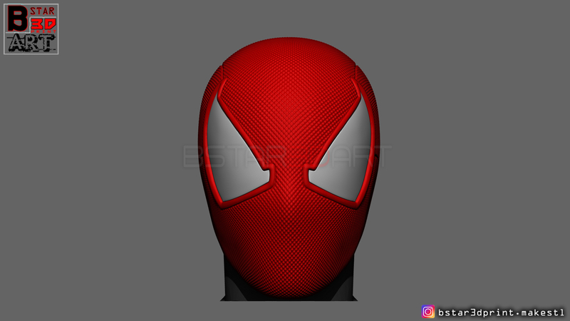Scarlet Spider mask -Spider man Helmet - Marvel comics - Pinshape