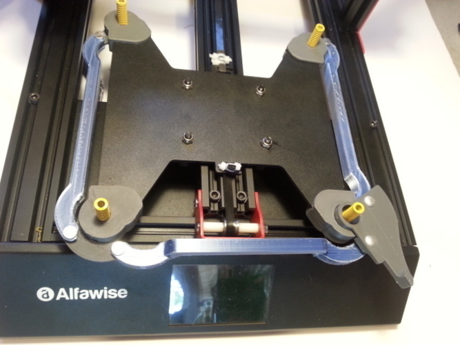 3D Printed ADJUSTABLE BUILD PLATE FOR 3D PRINTER by ilankaplan23 | Pinshape