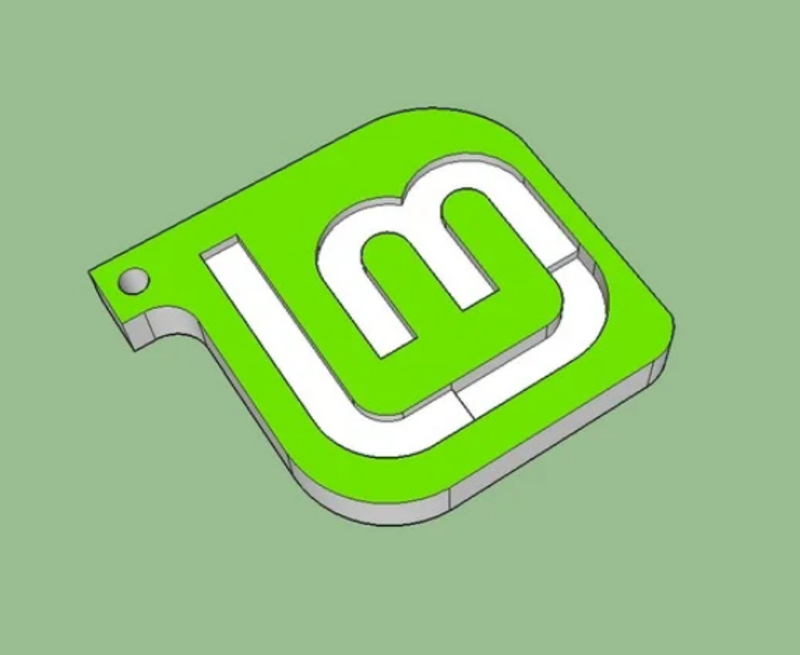 Linux Mint Keychain - Pinshape