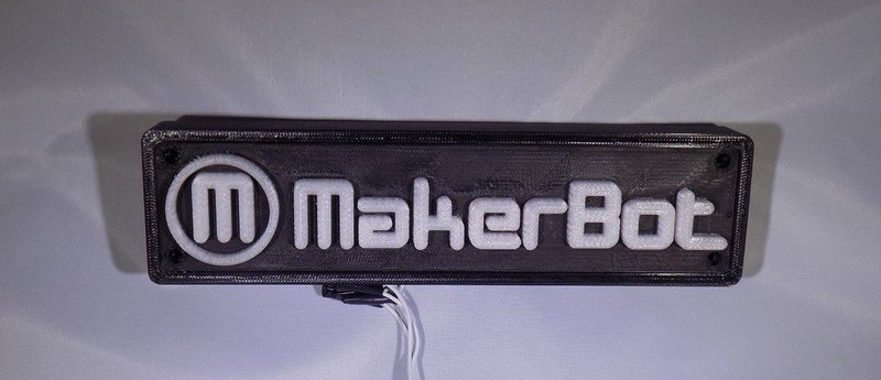 LED Makerbot Logo Nightlight - Pinshape