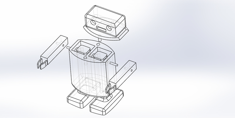 Walkabot - Gravity Powered Ramp Walking Robot - Pinshape