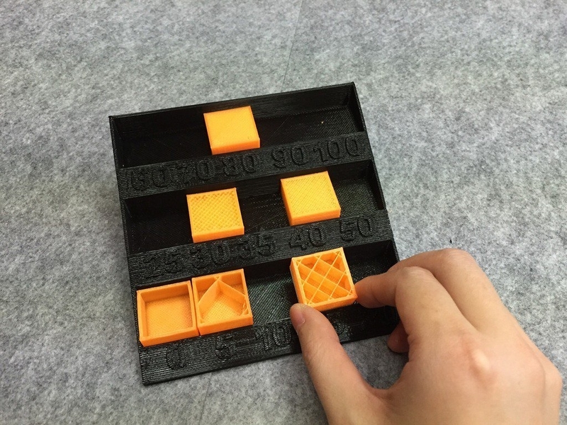 Infill percent display for learning 3D printer - Pinshape