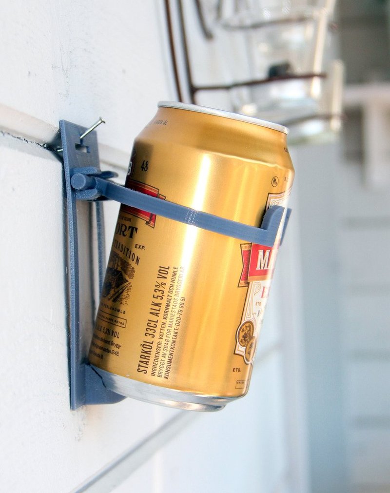 Foldable Beer / Soda can holder - Pinshape