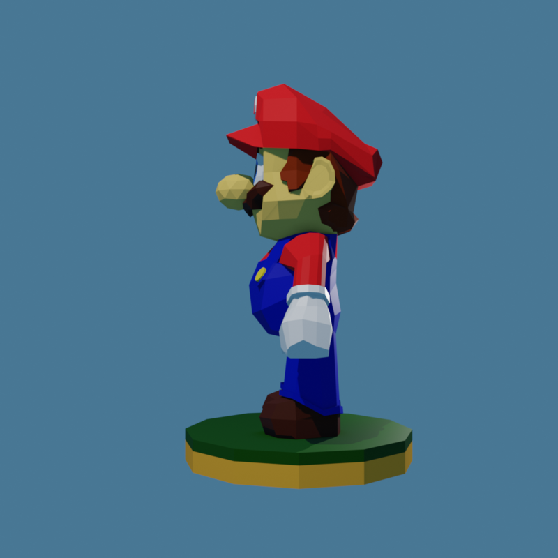 Super Mario Low Poly - Pinshape