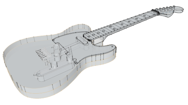 Electric guitar Fender telecaster - Pinshape