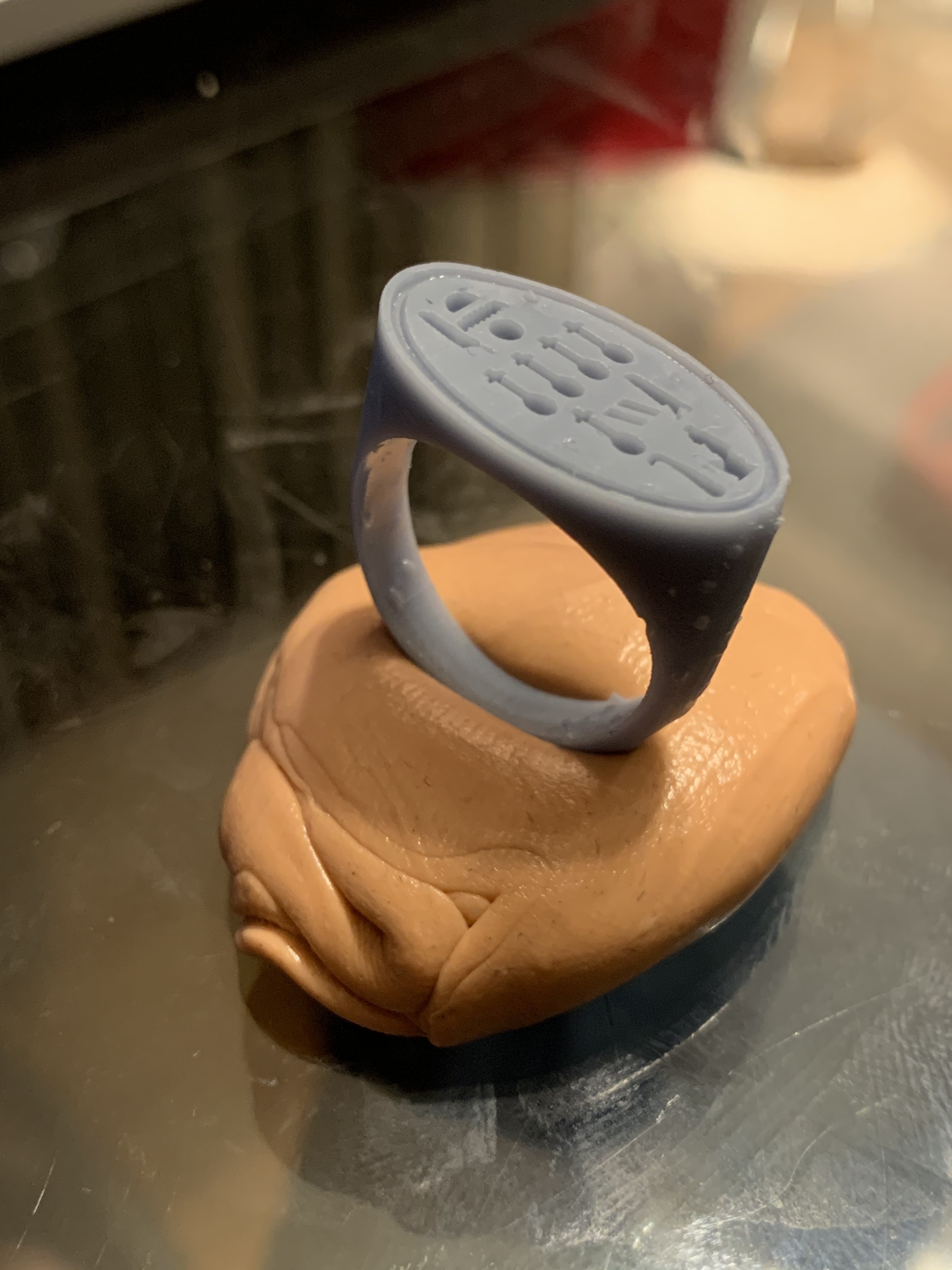 3D Printed The Wax Seal Ring of Pharaoh/Queen Nefertiti by 3D Printed The Wax Seal Ring of Pharaoh/Queen Nefertiti by