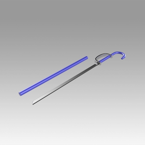 3D Printed One Piece Brook Burukku Cosplay Weapon by blackeveryday ...