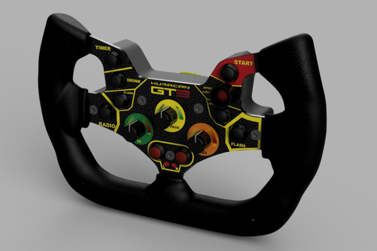 3D Printed DIY AUDI R8/LAMBORGHINI HURACAN STEERING WHEEL by ...