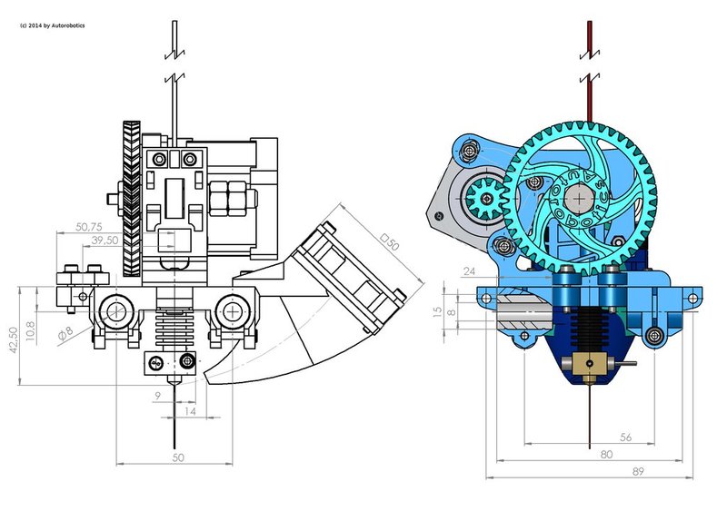 new construction of wade extruder for prusa mendel - Pinshape