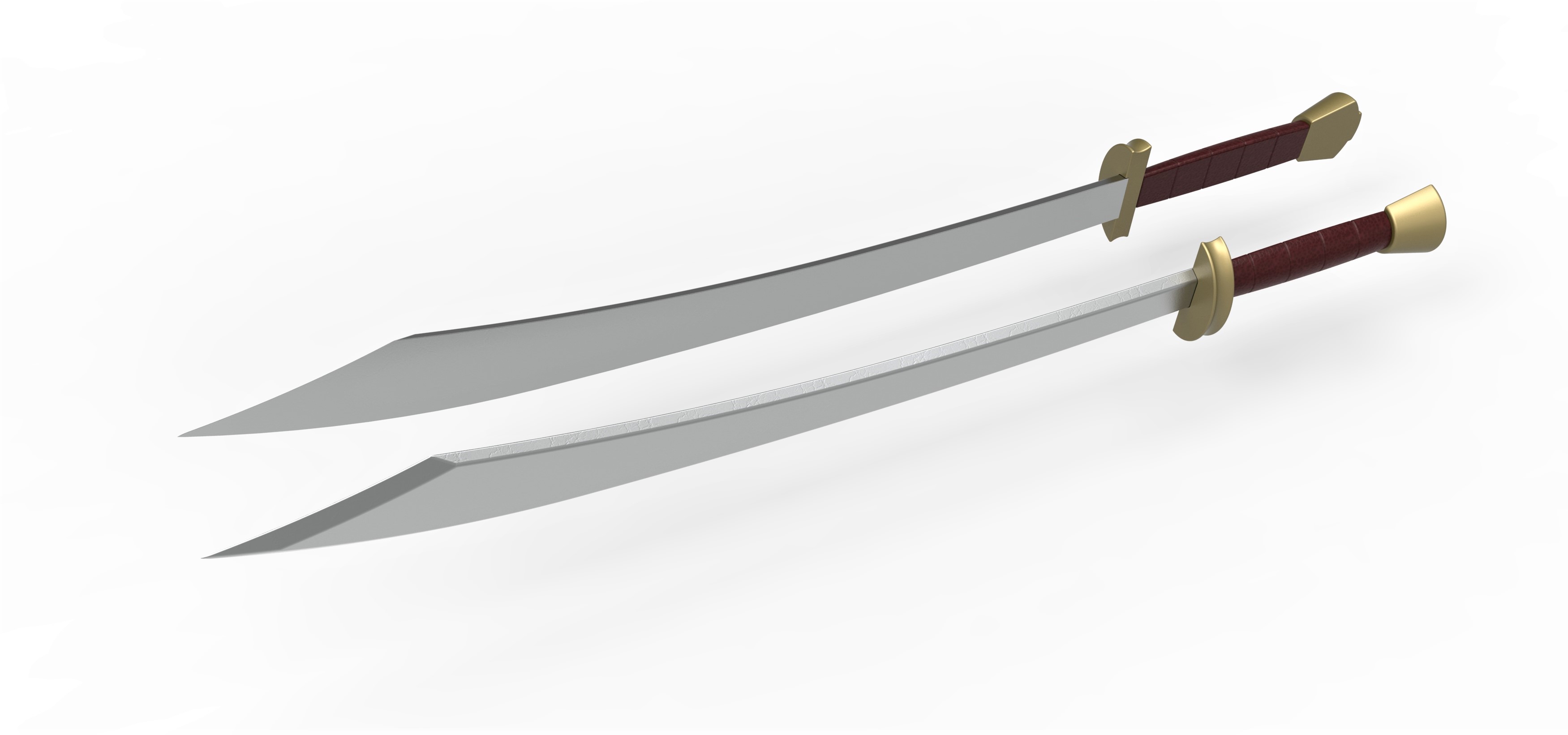 3D Printed Zuko dual swords from Avatar TV series by CosplayItemsRock ...