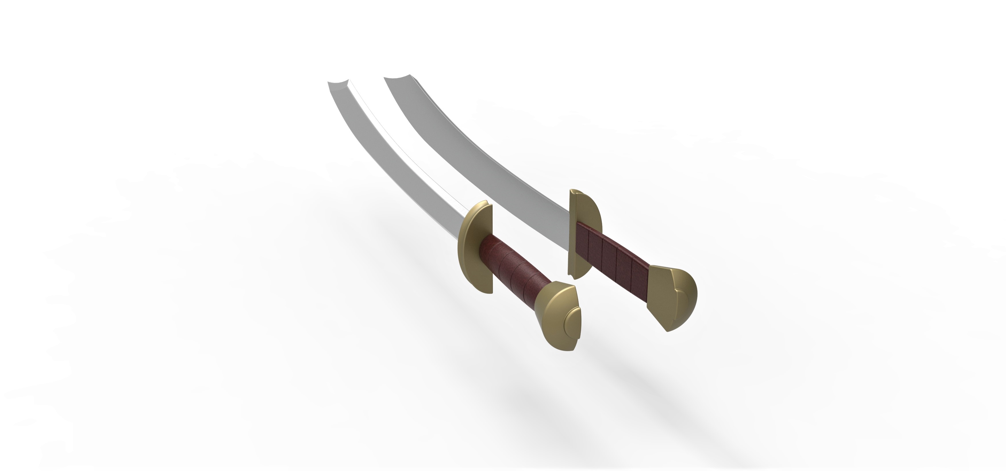 3D Printed Zuko dual swords from Avatar TV series by CosplayItemsRock ...