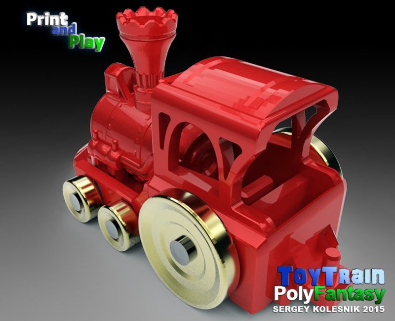 Toy Train - Pinshape