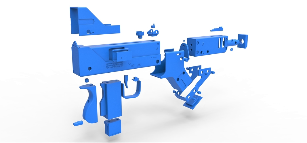 3D Printed Submachine gun modified MAC-10 from Blade 2 by ...