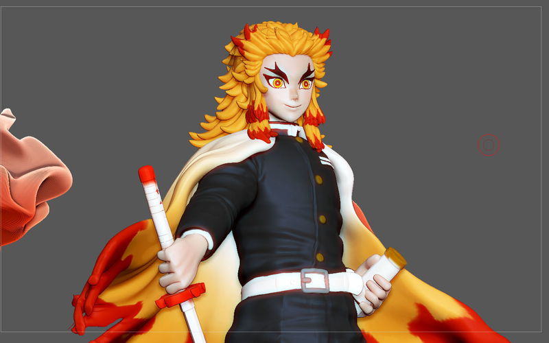 RENGOKU KIMETSU NO YAIBA MODEL FOR 3D PRINT - Pinshape