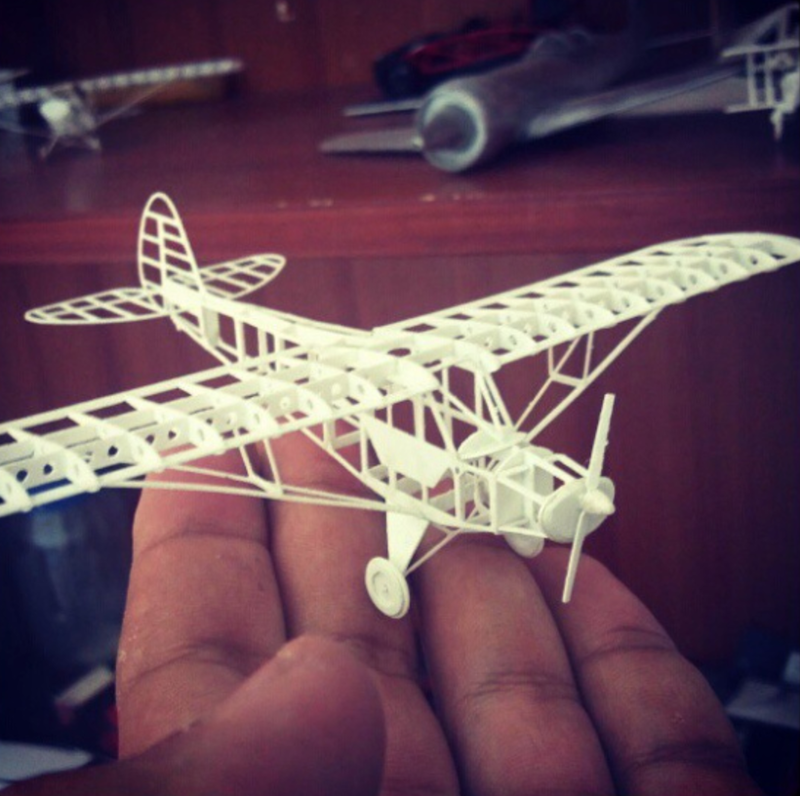 Piper Cub frame model (esc: 1/64) (No 3D print, CNC routing) - Pinshape