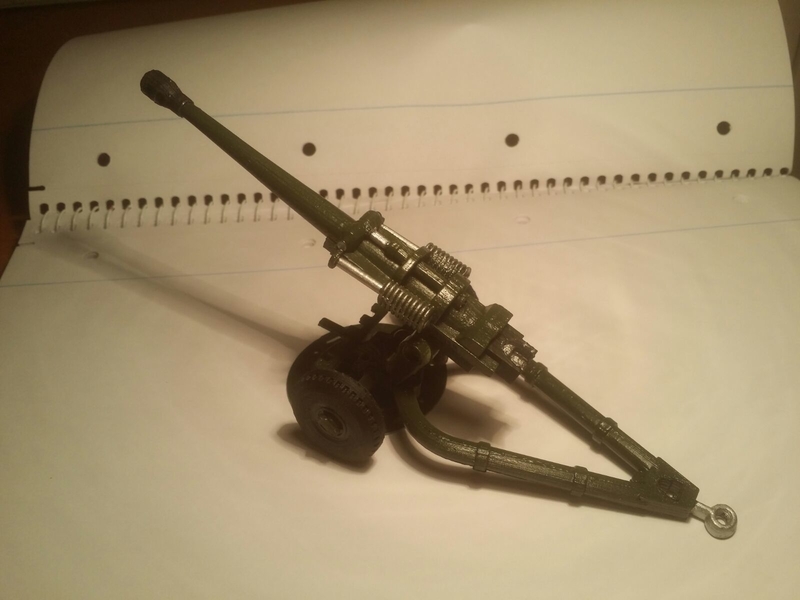L118 light gun 1/72 scale model - Pinshape