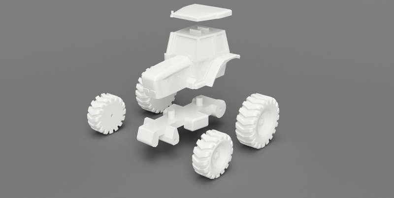 Generic Tractor (esc: 1: 100) - Pinshape