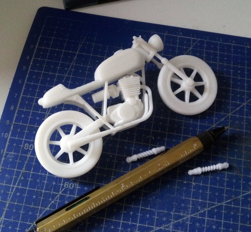 Moto Cafe Racer scalemodel - Pinshape