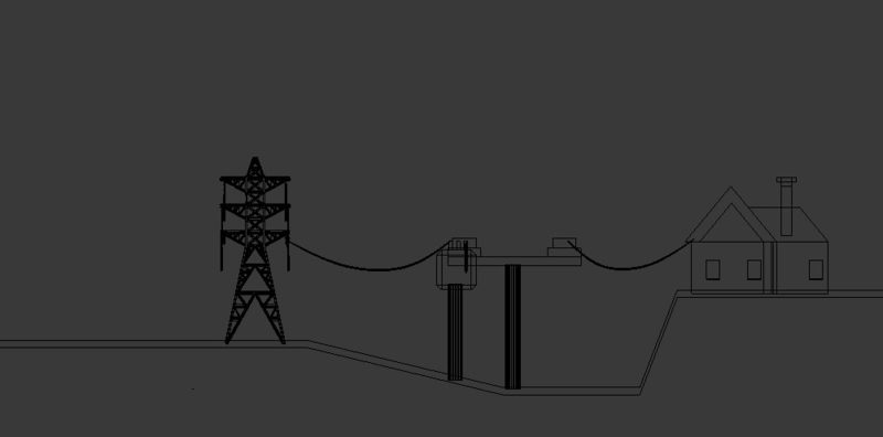 electric power tower 3D model Low-poly 3D model - Pinshape