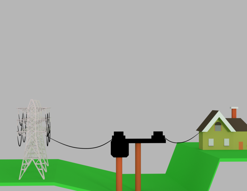 electric power tower 3D model Low-poly 3D model - Pinshape