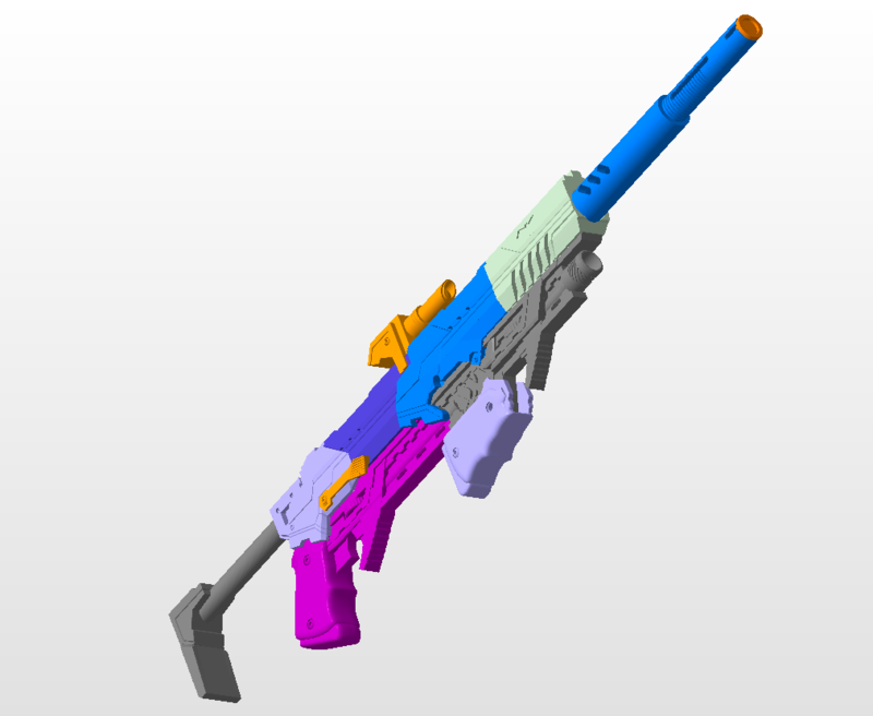 Red Hood Arkham Knight Rifle - Pinshape