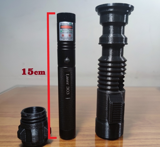 3D Printed Star Wars Real Lightsaber - Lightsaber Laser Case by Proto ...