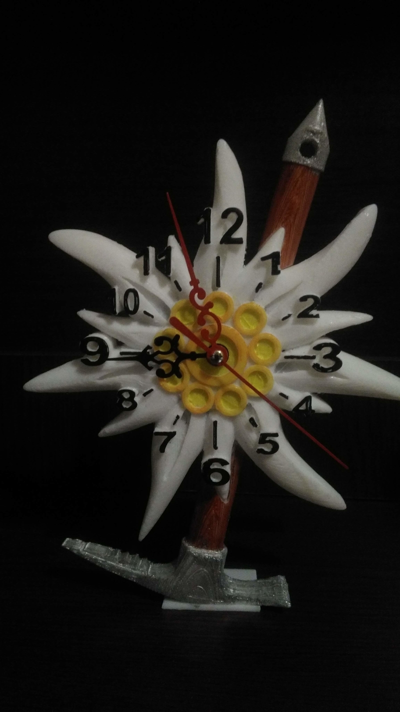 clock edelweiss - Pinshape