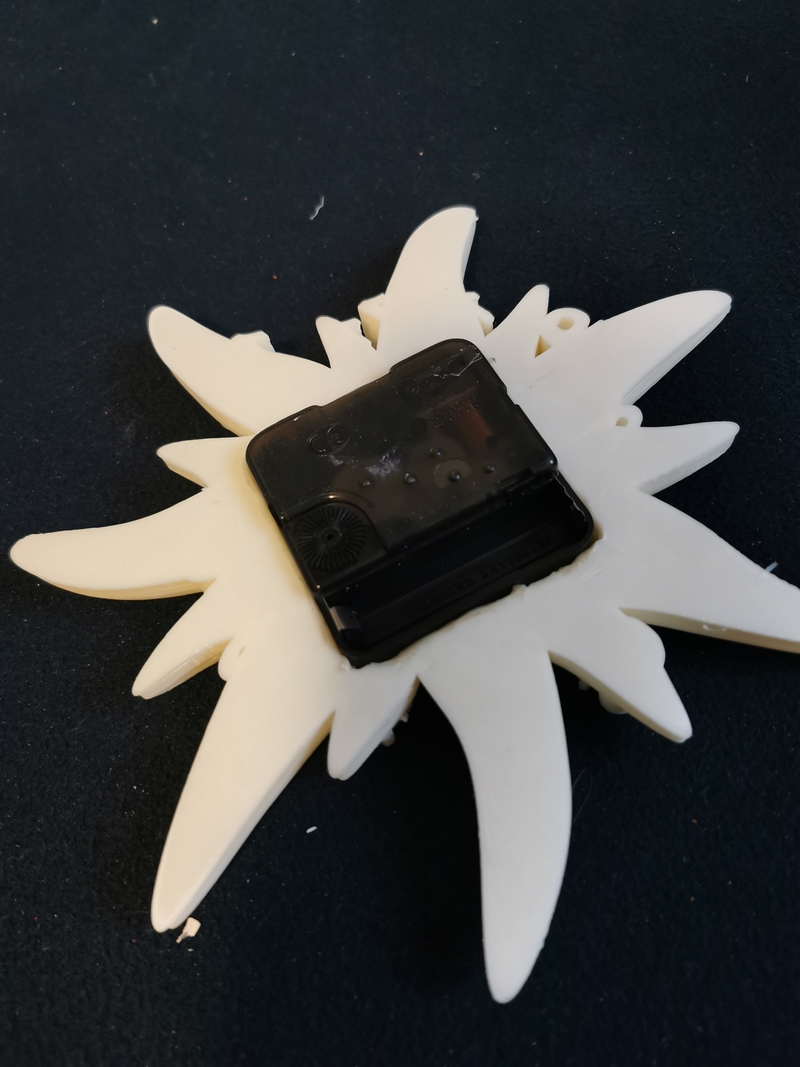 clock edelweiss - Pinshape