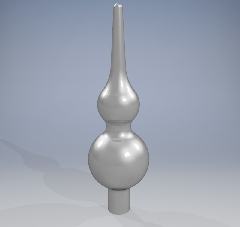 Christsmas tree topper classic - Pinshape