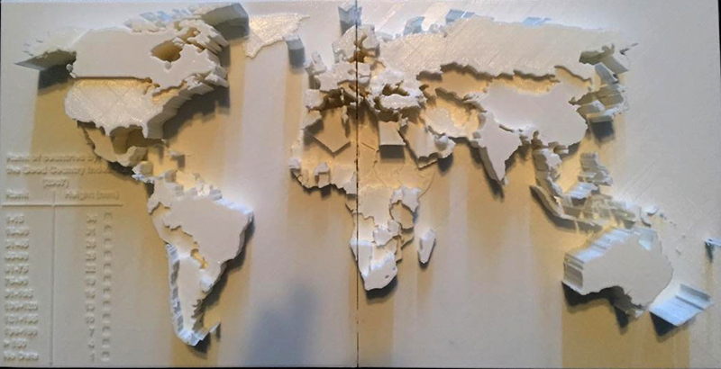 infographic of world map based on good countries index (2017) - Pinshape