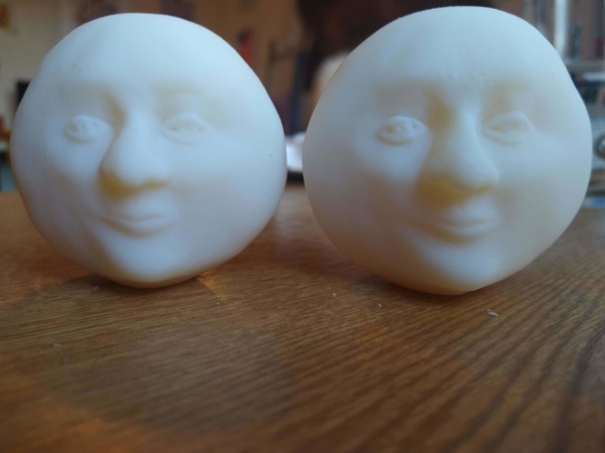 3D Printed Moon Face by izzyinskip | Pinshape