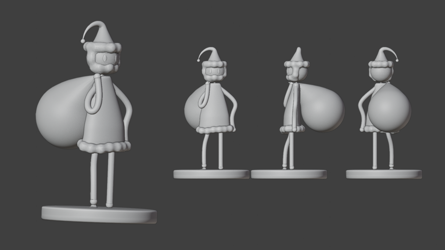 3D Printed Santa Slim 3D by Roconad | Pinshape