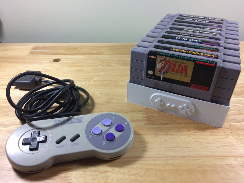 Super Nintendo Game Tray, 10 Games, SNES - Pinshape