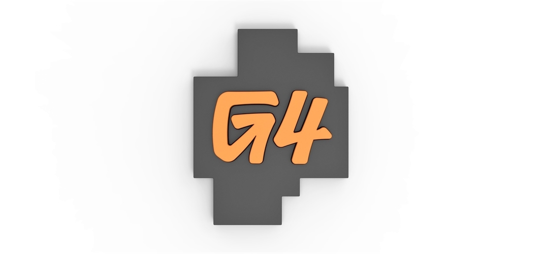 3D Printed 3D printable G4 American TV network Logo by CosplayItemsRock ...