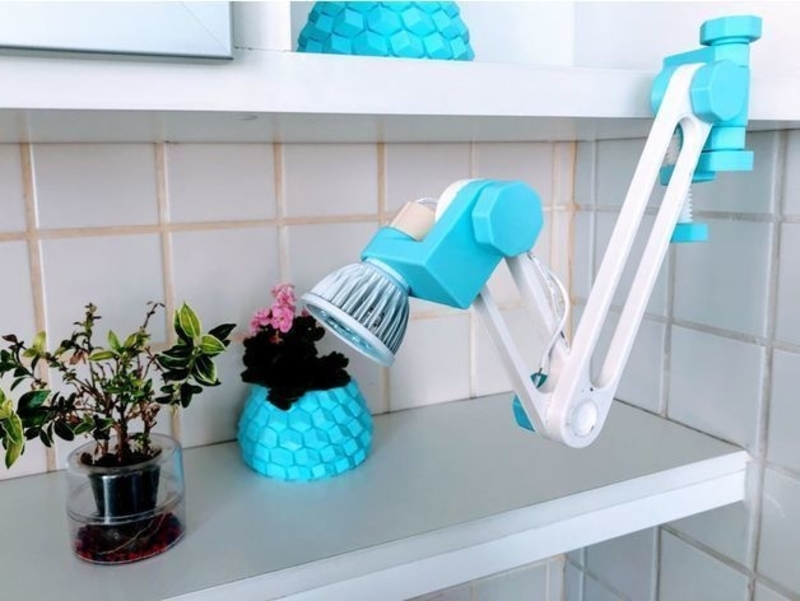 3d printed articulating LED lamp - Pinshape