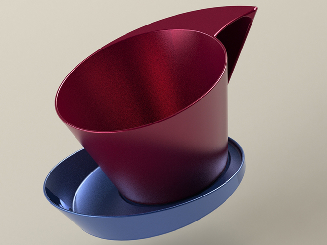 3D Printed comma cup by saeed youhannae | Pinshape