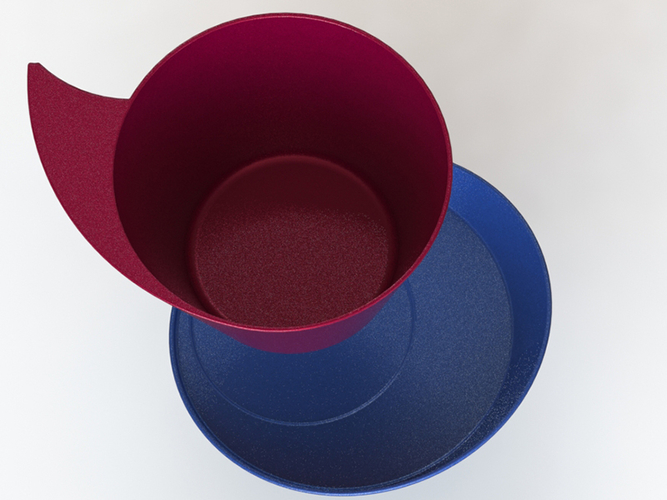 3D Printed comma cup by saeed youhannae | Pinshape