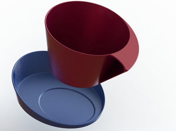 3D Printed comma cup by saeed youhannae | Pinshape