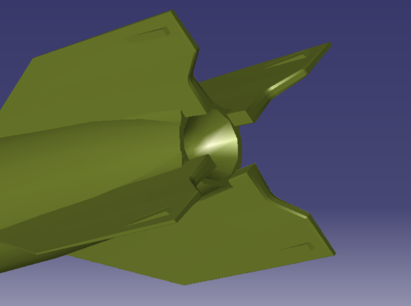 Missile V2 (WW2) - Pinshape