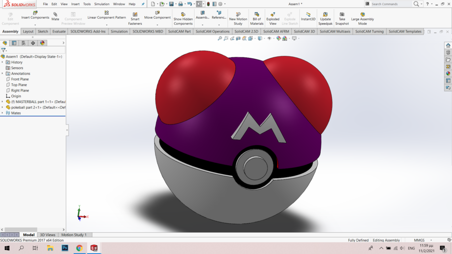 3D Printed MASTERBALL by 3dPLAnet | Pinshape