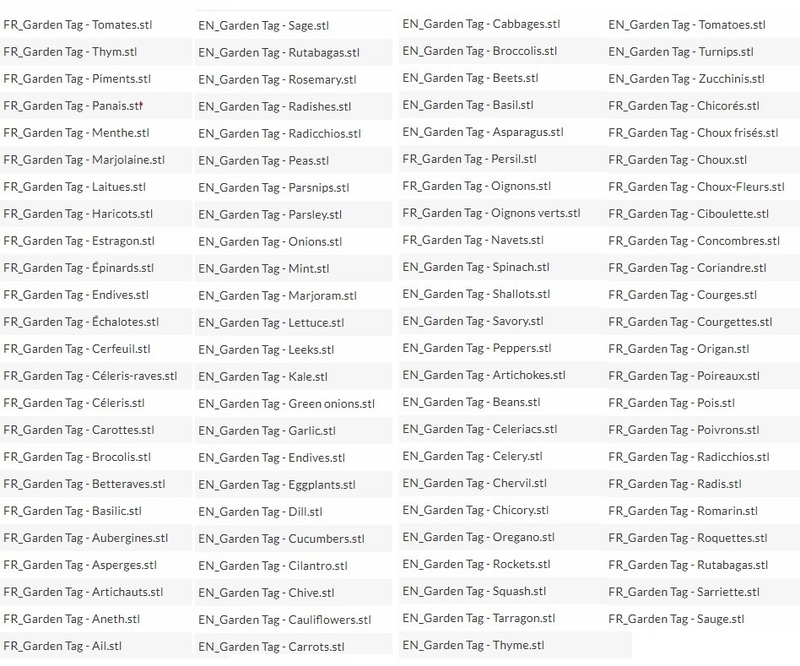 Garden signs/tag/label - Marqueurs/etiquettes pour jardin - Pinshape