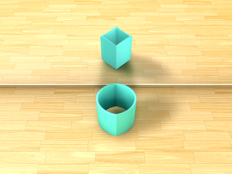 Illusion - Ambiguous Cylinder 3D Printable Models - Pinshape