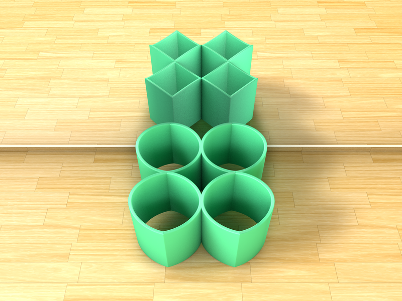 Illusion - Ambiguous Cylinder 3D Printable Models - Pinshape