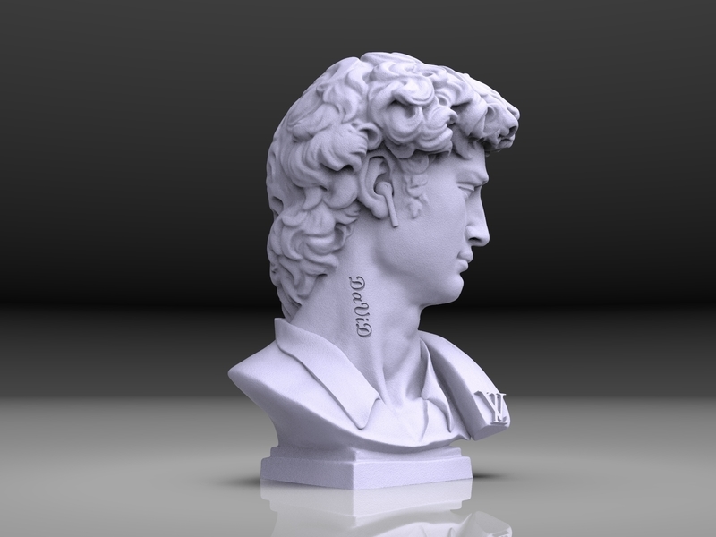 DAVID HIPSTER STL - Pinshape