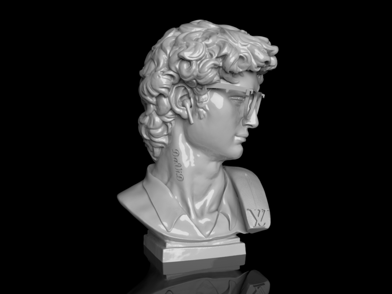 DAVID HIPSTER STL - Pinshape