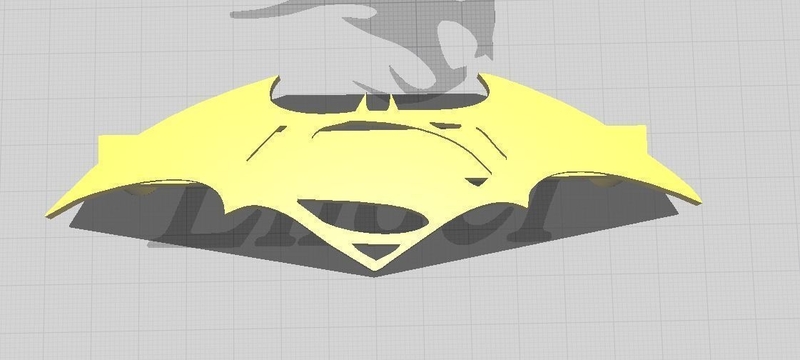 Batman & Superman Logo drawer handle - Pinshape