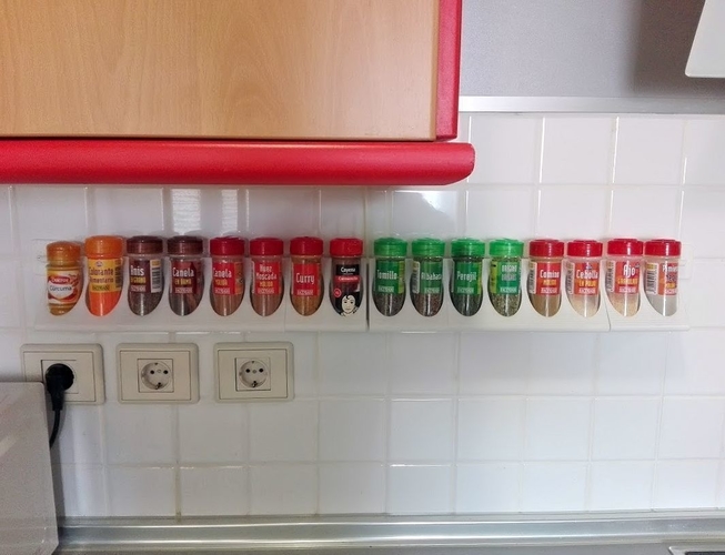 3D Printed SPICE RACK - ESPECIAS by Dakuario | Pinshape