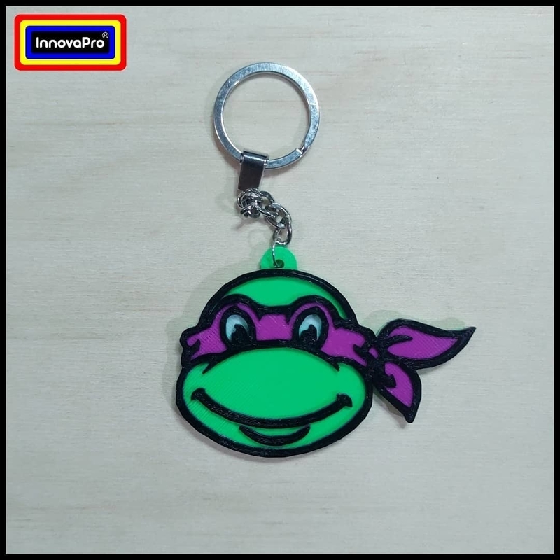 90´s Ninja Turtle Keychain (2x1) - Pinshape