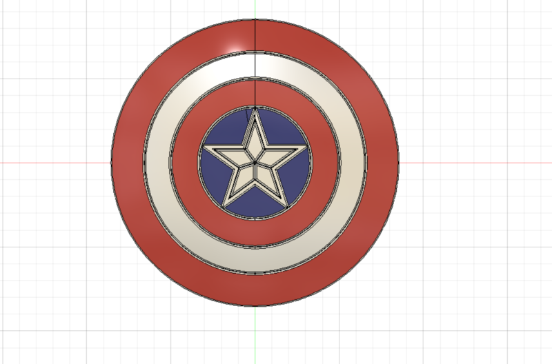 Captain America Shield Small Simple - Pinshape