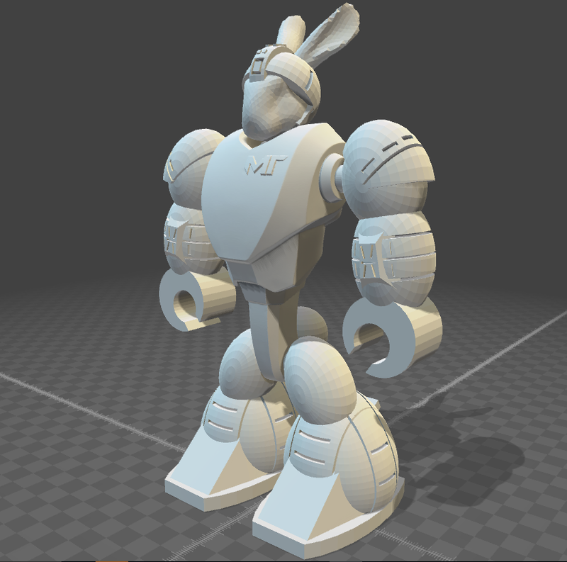 Robo Bunny - Pinshape